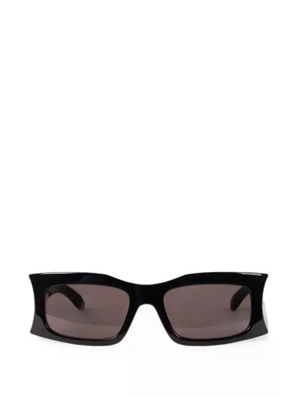 Balenciaga Bb Rectangle-frame Sunglasses - Black