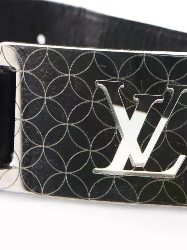 LOUIS VUITTON 2010s Champs Elysees Leather Bracelet