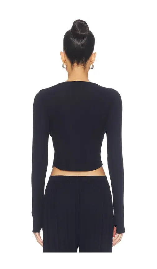 Michael Lauren Fremont Deep V Snap Henley In . Also