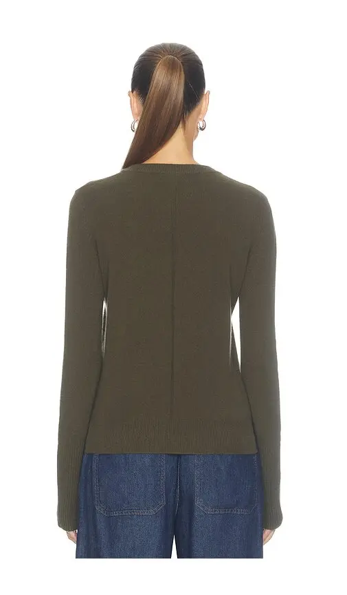 LA LIGNE Solid Cashmere Crew Neck Sweater