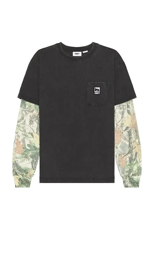 Obey Post 2fer Layered Tee In . Also