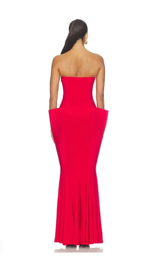 Norma Kamali Strapless Fishtail Gown