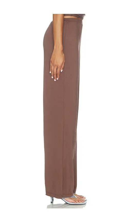 MADISON THE LABEL Wide Leg Jersey Trousers
