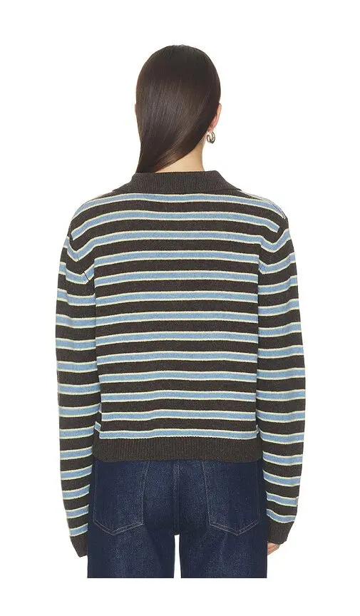 Baum Und Pferdgarten Striped Polo Knit Sweater