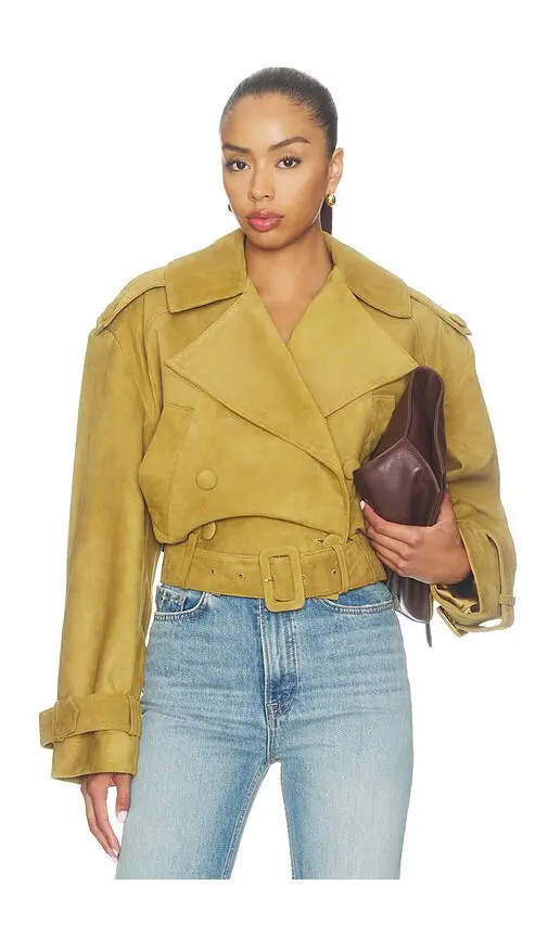 Retrofete Rubee Suede Coat In . Also