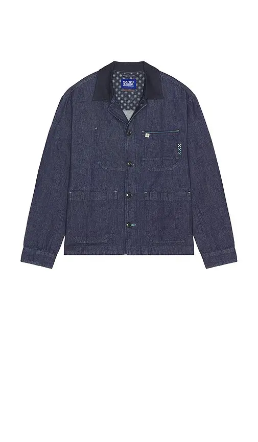 Scotch & Soda Denim Workwear Overshirt In . Also