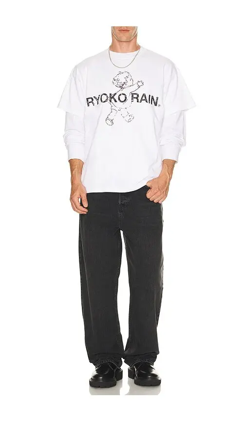 RYOKO RAIN Butterfly Garden Tee In . Also