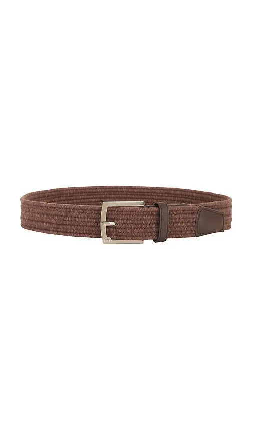 Travis Mathew Woven Leather Trimmed Belt
