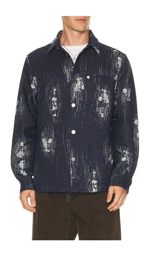 Scotch & Soda Jacquard Relaxed Fit Overshirt In . Also