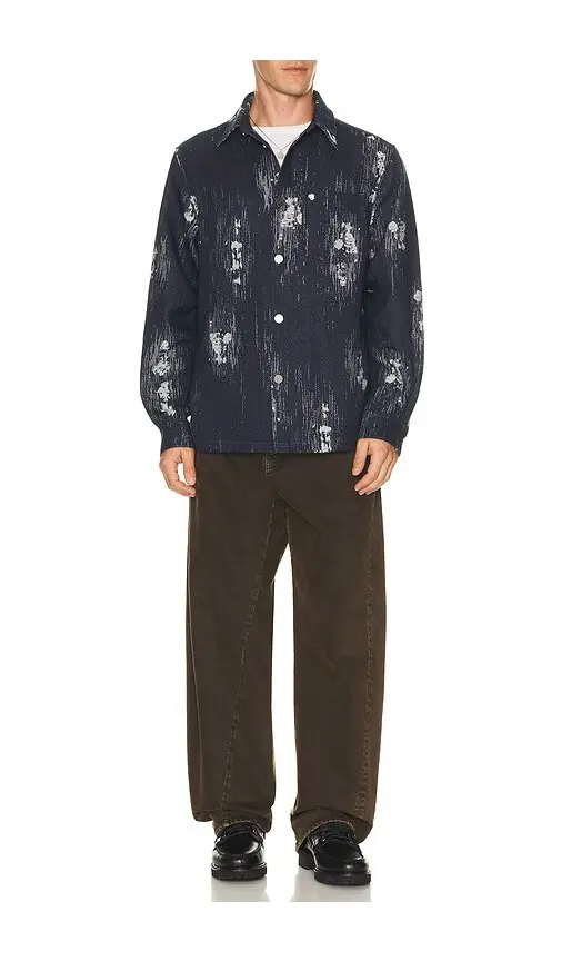 Scotch & Soda Jacquard Relaxed Fit Overshirt In . Also