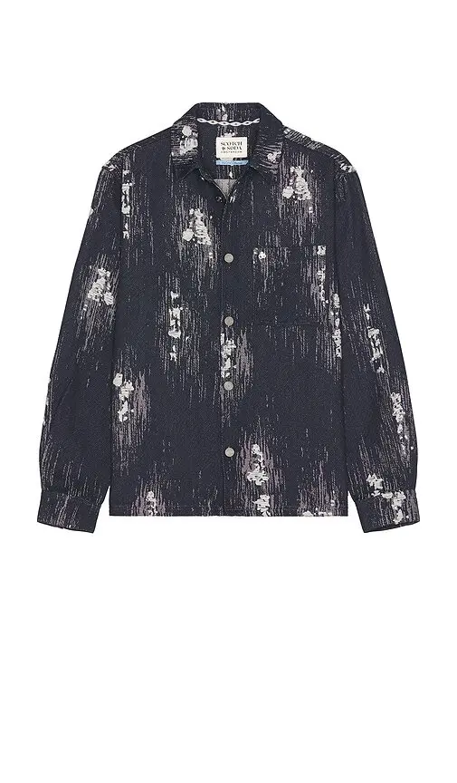 Scotch & Soda Jacquard Relaxed Fit Overshirt In . Also