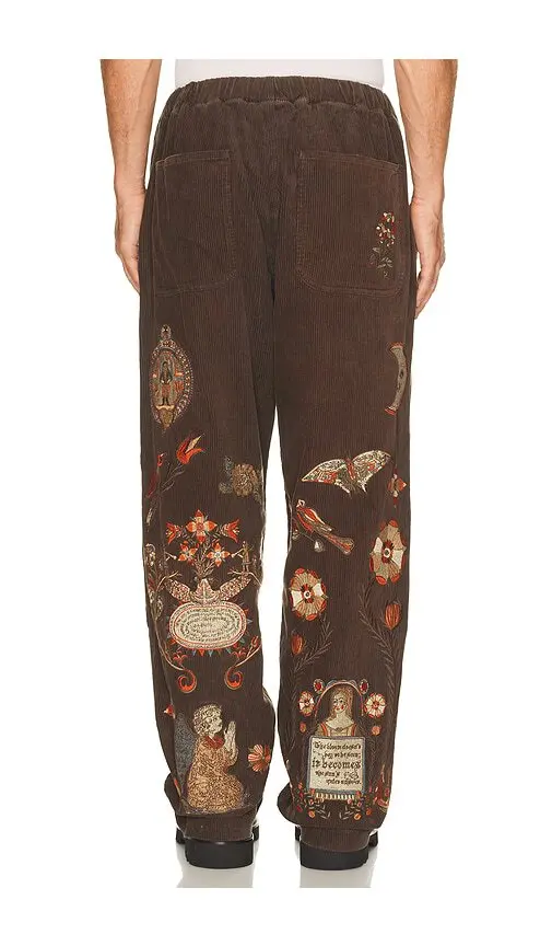 SAMUEL ZELIG Folk Pant In . Also - Brown