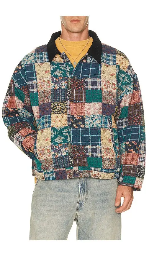 RYOKO RAIN Quilted Tapestry Work Jacket