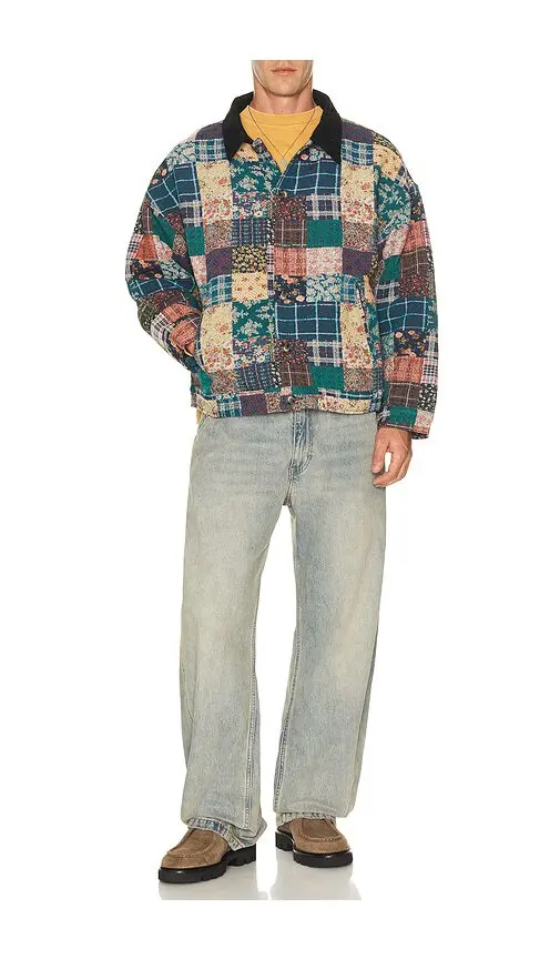 RYOKO RAIN Quilted Tapestry Work Jacket