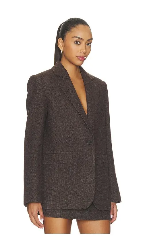 ELODIE THE LABEL Perrin Wool Blend Blazer In . Also