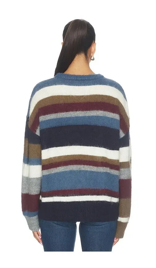 GUIZIO Hawley Striped Knit Sweater