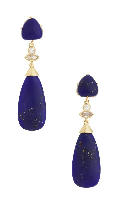 Ettika Lapis Lazuli Drop Earrings