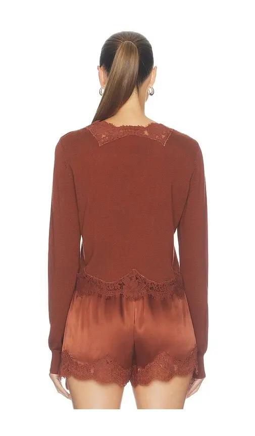 Cami Nyc Sanders Lace Trim Cardigan