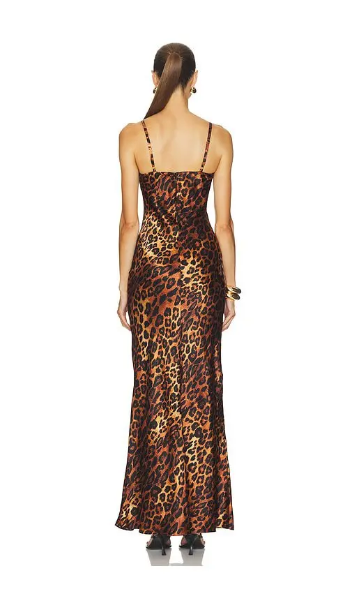L'Agence Sayla Bias Cut Maxi Dress