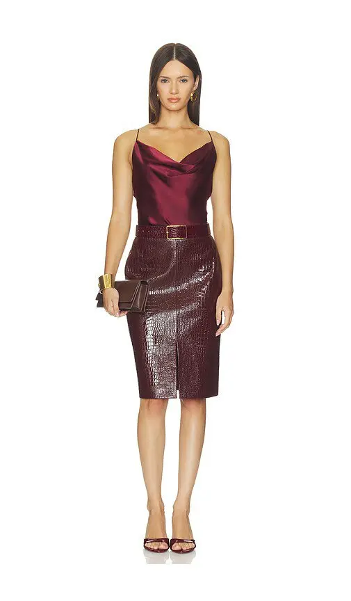 L'Agence Calista Cowl Neck Cami Top In . Also