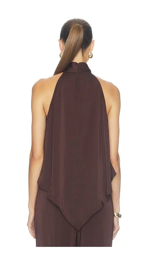 Lapointe Lightweight Satin Hankerchief Top In . Also