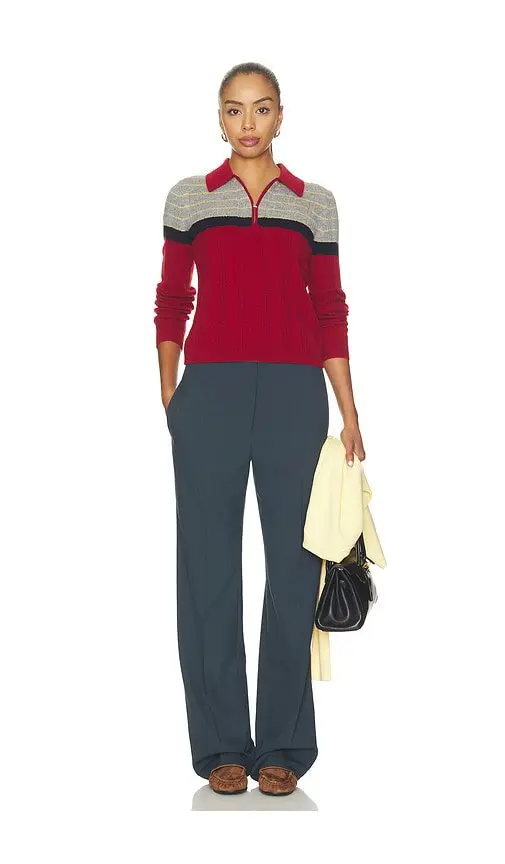 Guest In Residence Track Polo Sweater