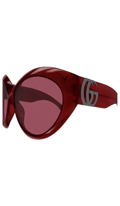 Gucci Cat Eye Sunglasses - Red