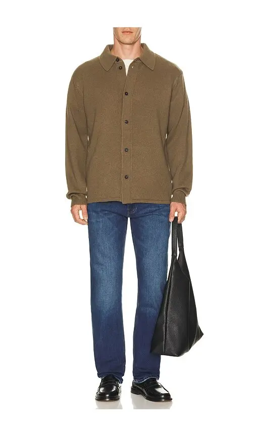 FRAME Boiled Wool Shirt Sweater In . Also