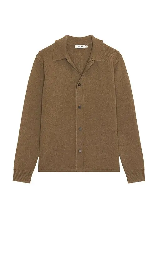 FRAME Boiled Wool Shirt Sweater In . Also