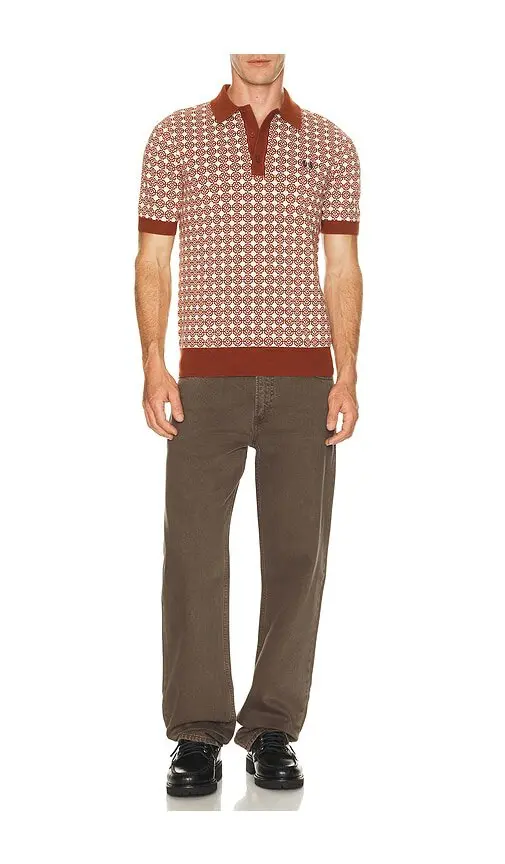 Fred Perry Floral Jacquard Polo In . Also