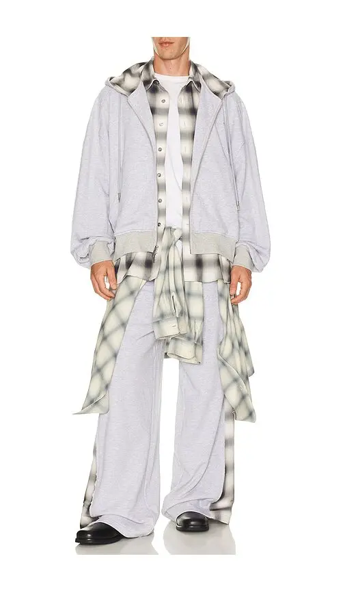 FENG CHEN WANG Patched Panel Jersey Trousers In . Also