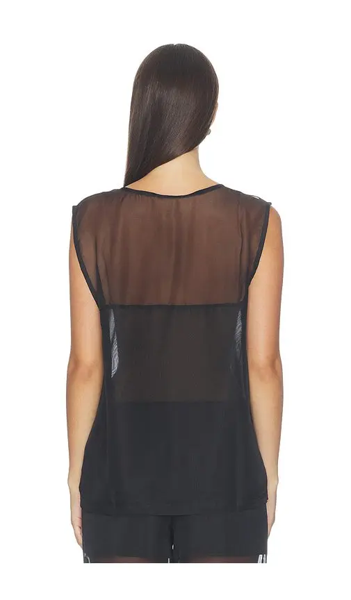WeWoreWhat Sheer Boxy Tank Top In . Also