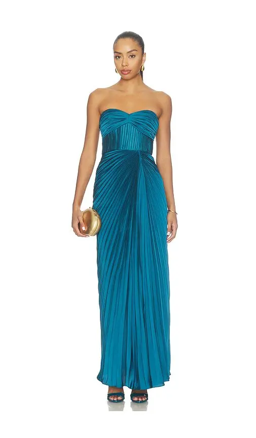 AMUR Joyceann Sweetheart Gown - Blue