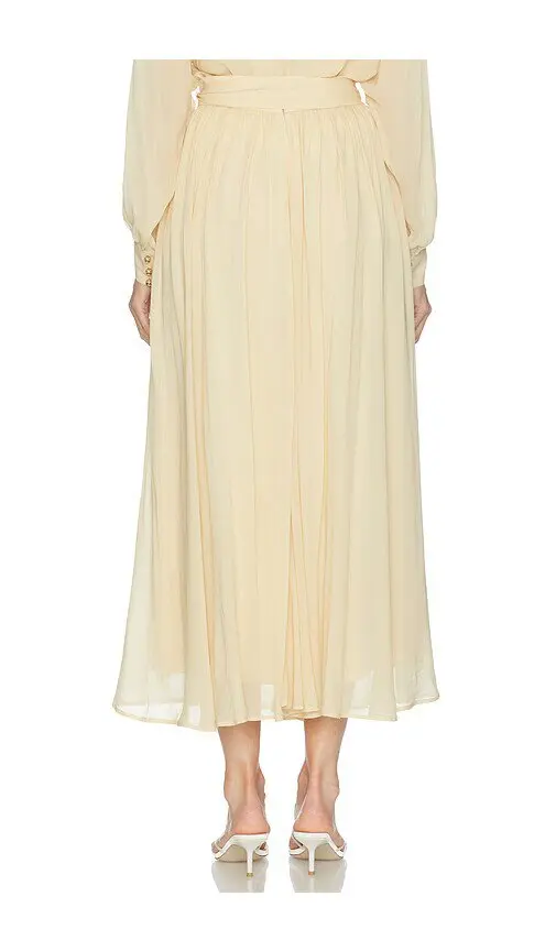 Zimmermann Valiant Sash Midi Skirt In . Also
