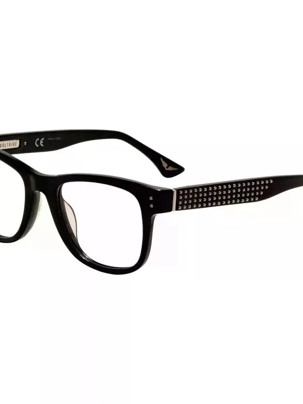 Zadig&Voltaire Stud-embellished Square-frame Eyeglasses - Black