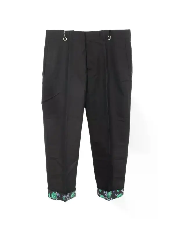 Dior Floral-print Hem Trousers