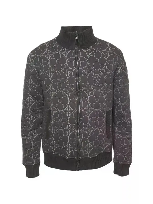 LOUIS VUITTON Monogram Flower Quilted Bomber Jacket