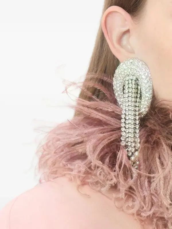 Valentino Garavani Kabarett Crystal-embellished Tassel Earrings