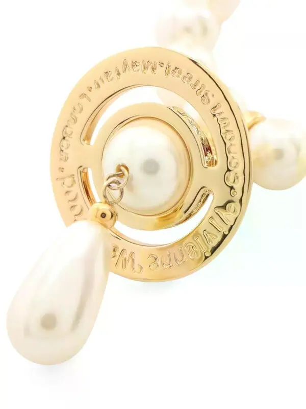 VIVIENNE WESTWOOD Tone Faux Pearl Orb Pendant Choker