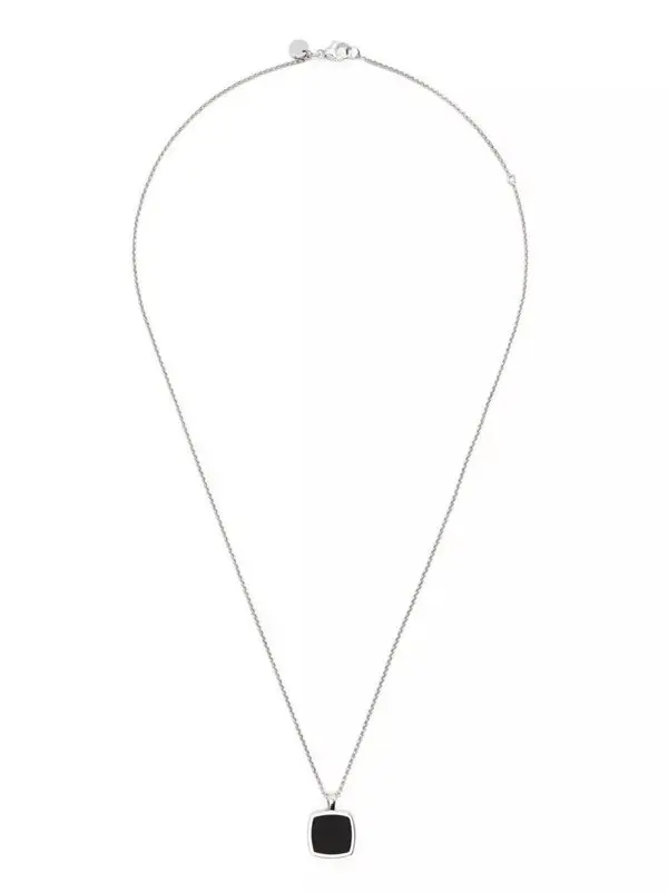 Tom Wood Cushion Onyx Pendant Necklace