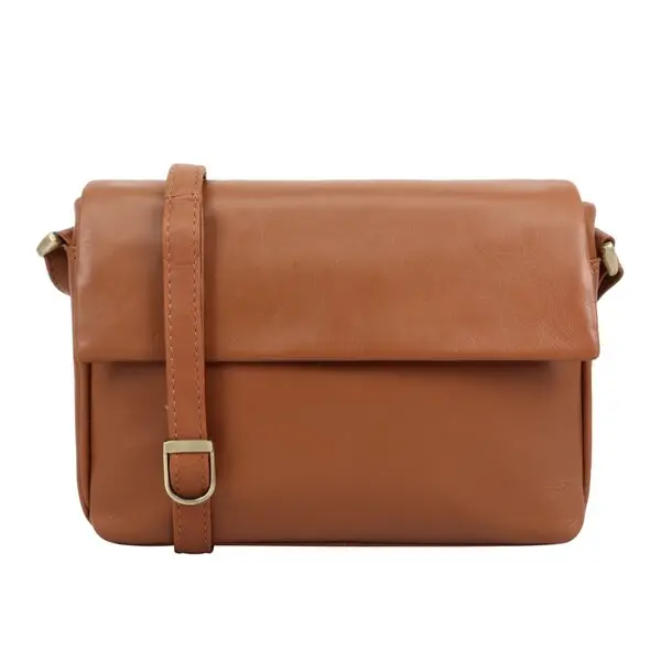 LLOYD BAKER Gulmarg Leather Flap-over Crossbody Bag