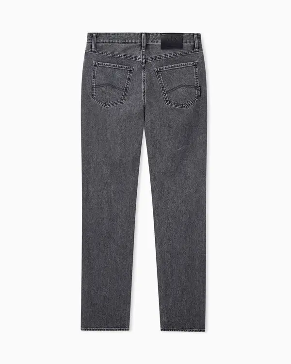 Armani Exchange Slim-fit 5-pocket Pants In Stretch Cotton Denim
