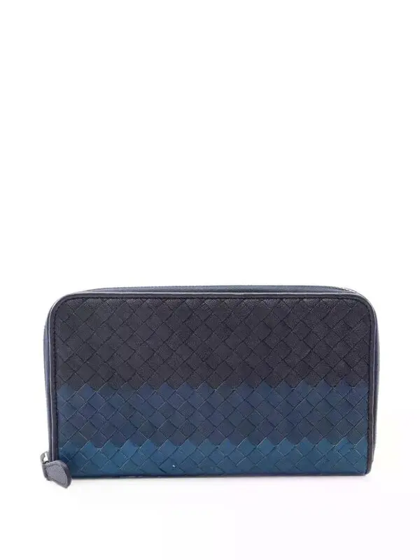 Bottega Veneta 2010s Intrecciato Zip-around Wallet