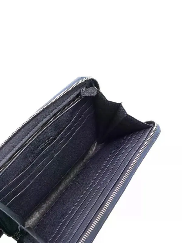 Bottega Veneta 2010s Intrecciato Zip-around Wallet - Black