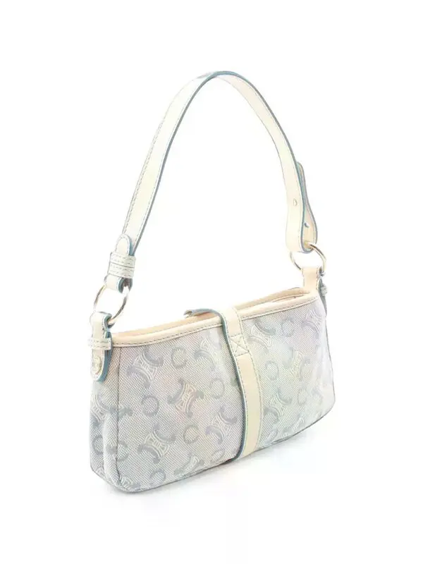 Celine 2000s Paris Macadam Buckle Shoulder Bag