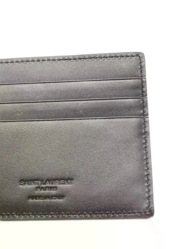 Saint Laurent 2010s Bill Clip Wallet - Black