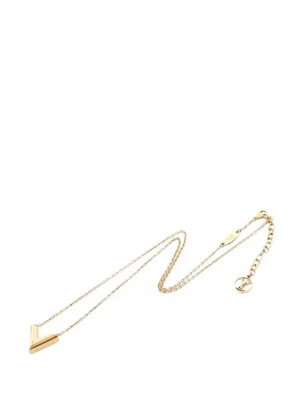 LOUIS VUITTON 2020 Essential V Necklace - Gold