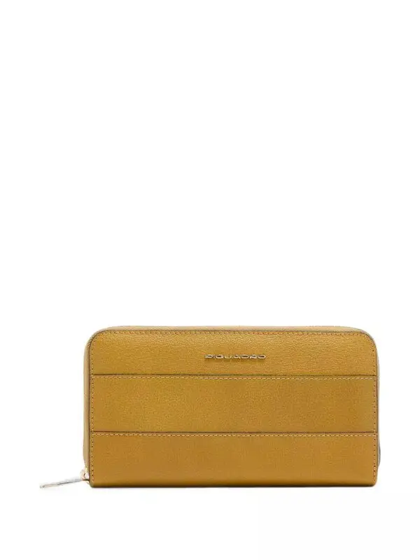 PIQUADRO Zip-around Leather Wallet