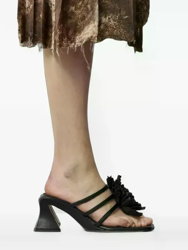 MIISTA Hara Floral-applique Multi-strap Sandals