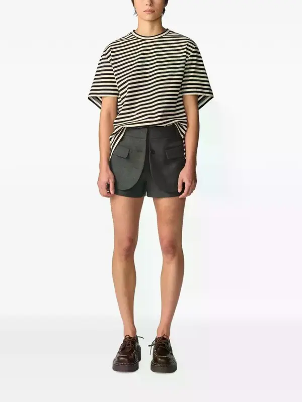 Monse Striped Asymmetric T-shirt